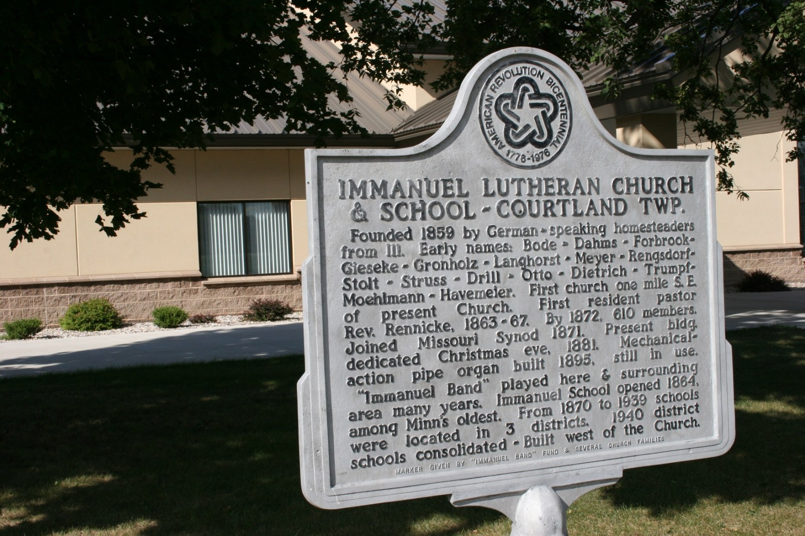 Immanuel Lutheran Church rural Courtland Minnesota | Minnesota Prairie ...