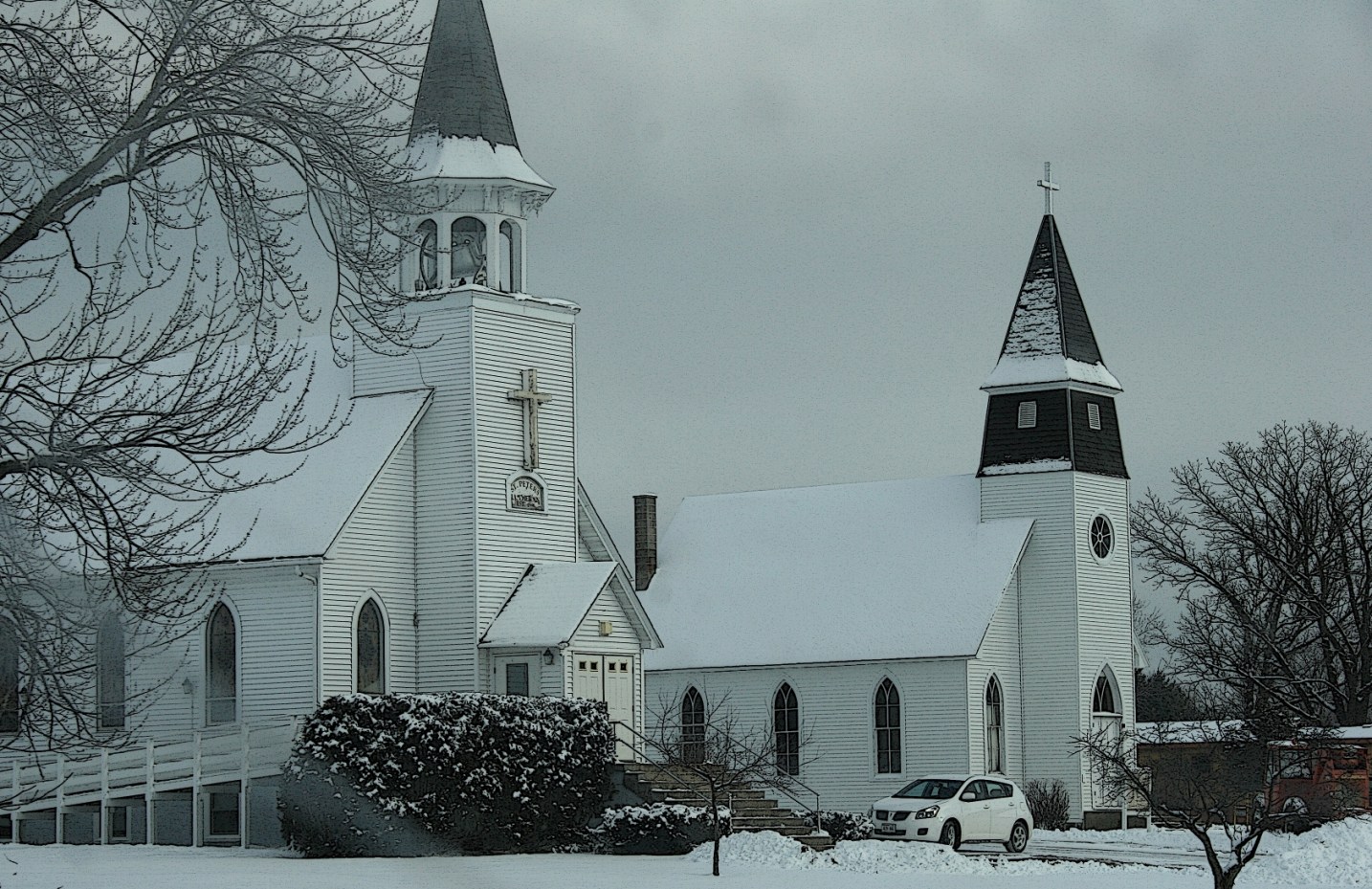 On the road in Wisconsin: Duo country churches near Shennington ...
