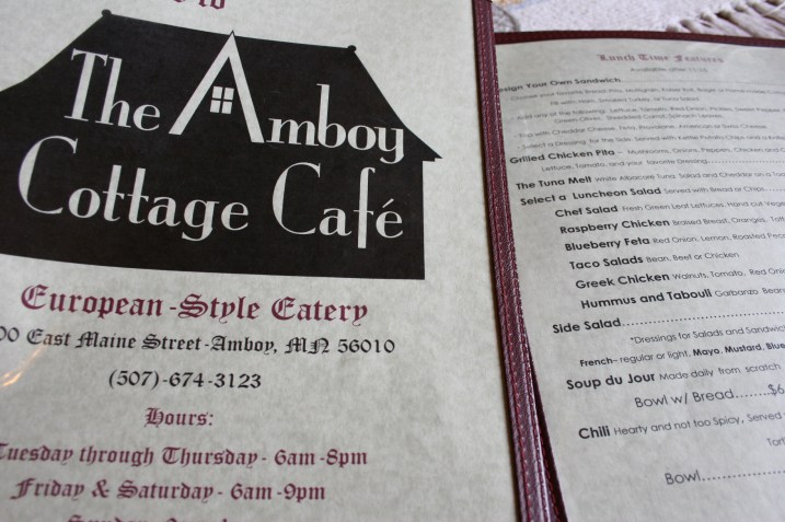 Fantastic “from scratch” food at The Amboy Cottage Cafe | Minnesota ...